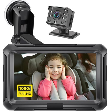 Monitor Video Auto Bebelusi si Copii Loosafe® Baby Guard, Ecran 4.5 ...