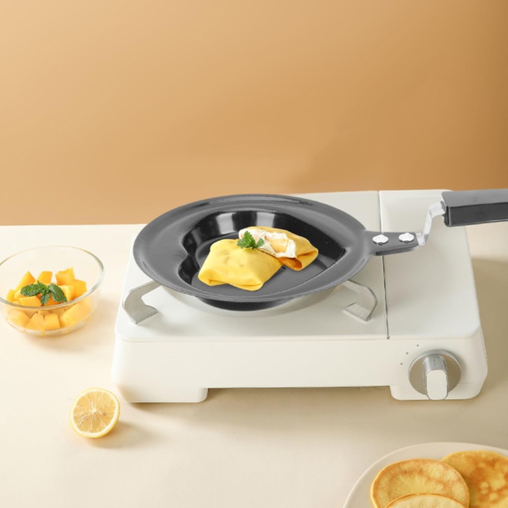 Tigaie inima, Otel, Negru - eMAG.ro