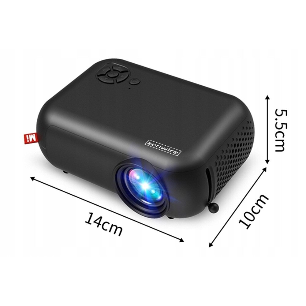 Mini Videoproiector Zenwire A10 pentru telefon mobil FULL HD WiFi LED ...