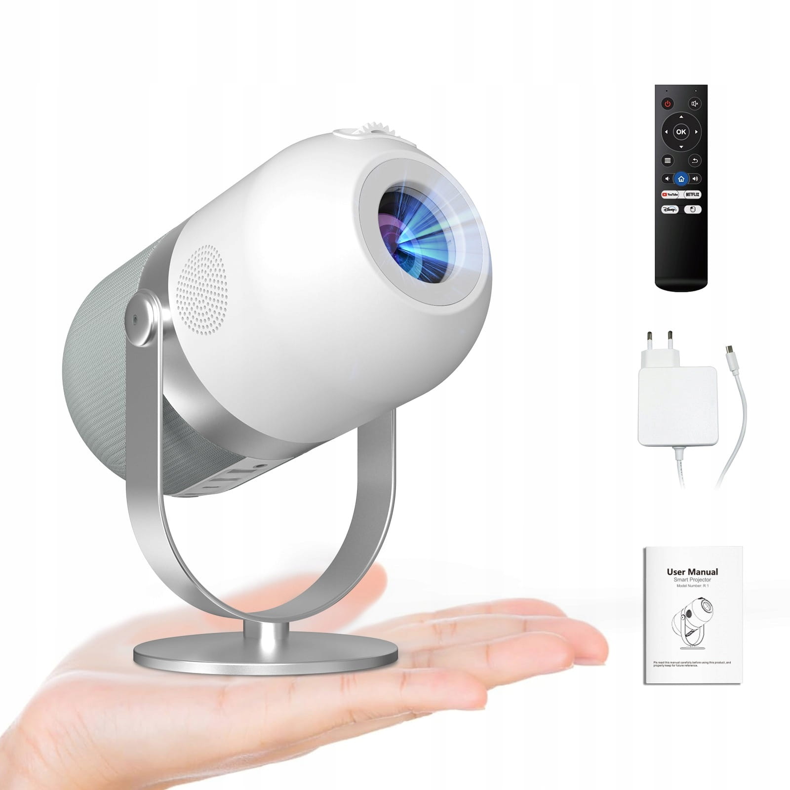 Mini Videoproiector Zenwire H6 360 Andrioid 9.0 WiFi Miracast Aircast ...