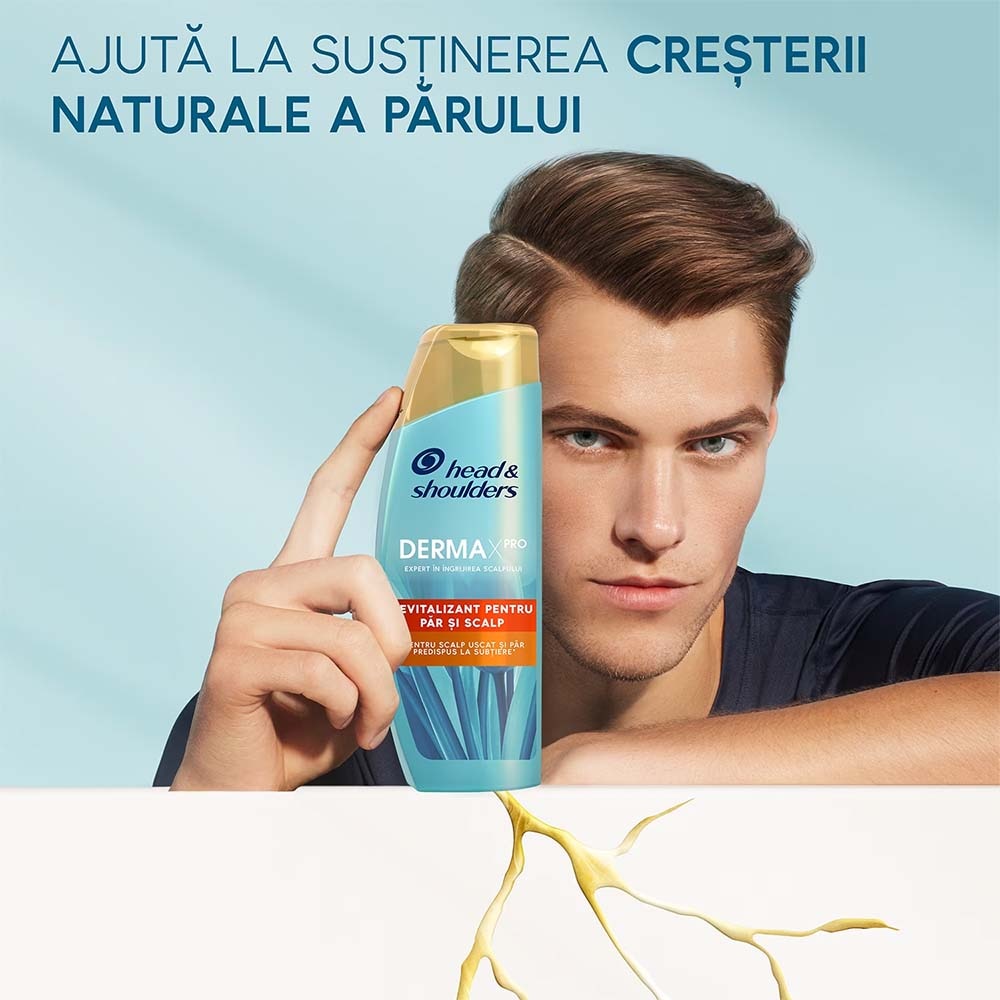 Set Head and Shoulders Derma X Pro Revitalizant Sampon 300 ml, Balsam ...