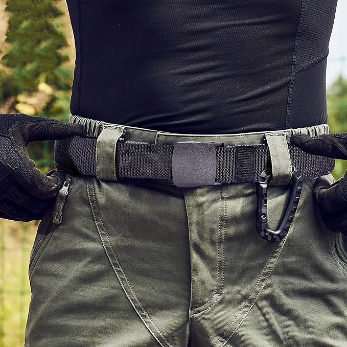 Férfi öv, Textil anyag, 120 cm, Fekete - eMAG.hu