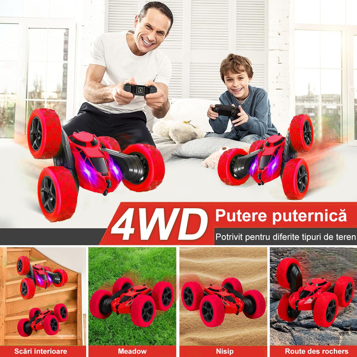 Masina cu telecomanda pentru copii, Xinxu, 2.4GHz Radio Controlled ...