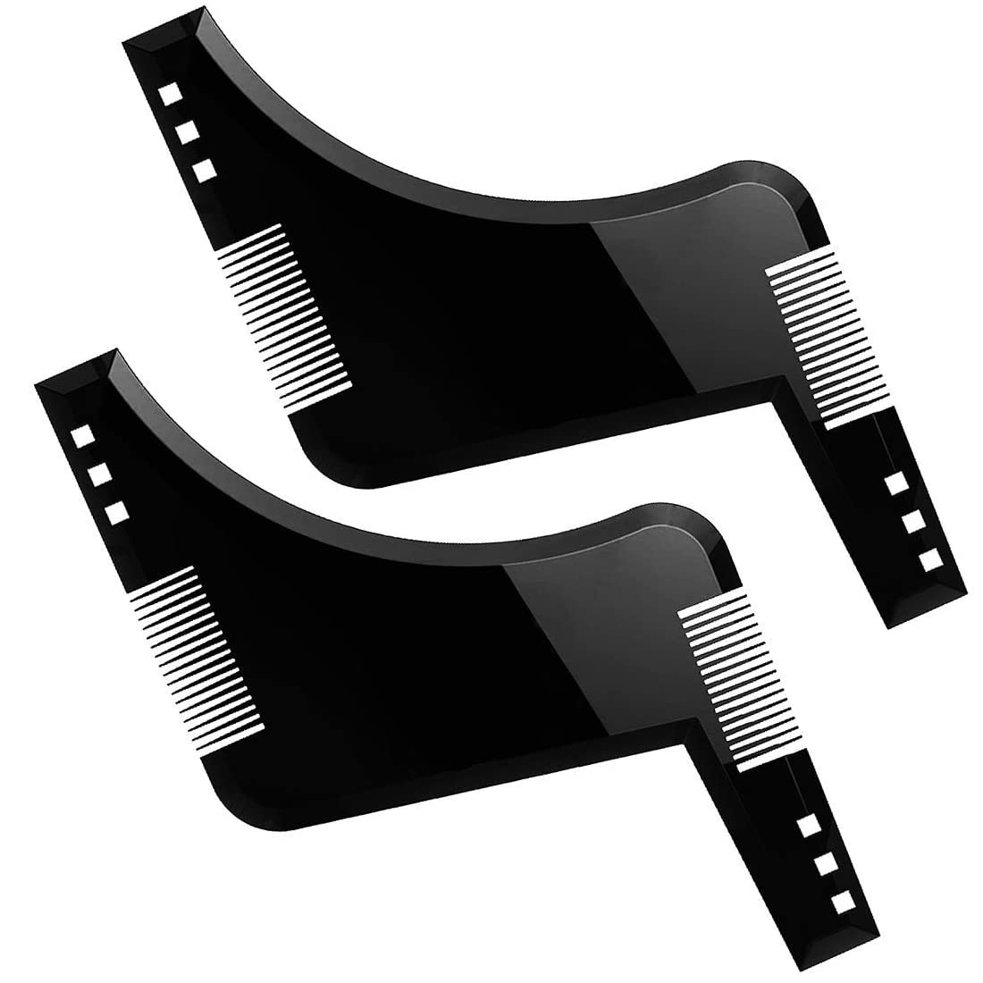 Set 2 Pieptan contur barba, JENUOS®, 14x18x0.3 cm, Eurozep, sablon ...