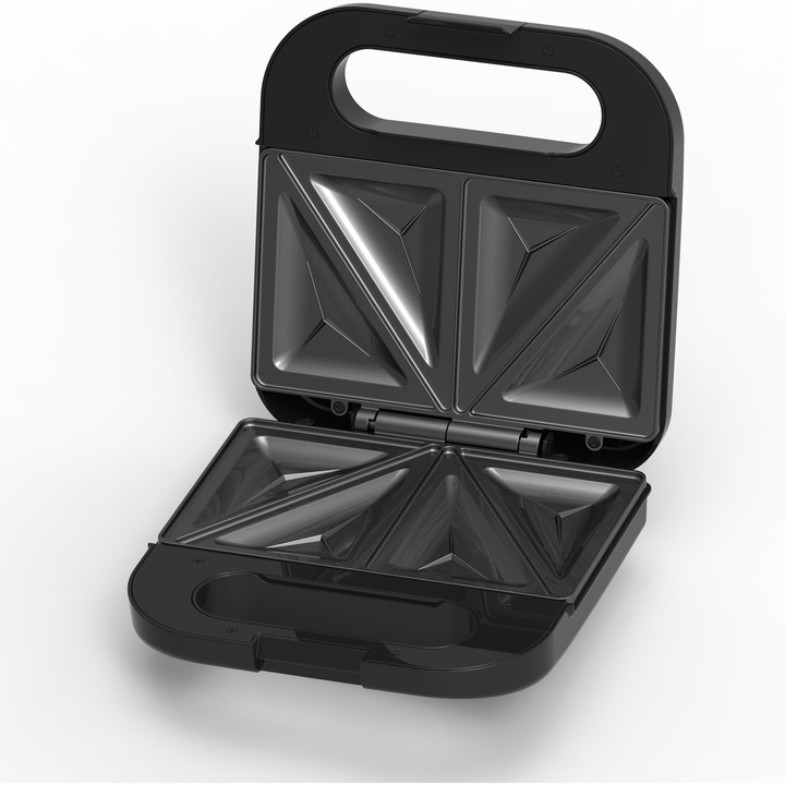 Sandwich maker HEINNER ELITESNACK SM-K750FSBK, 750w, capacitate: 2 ...
