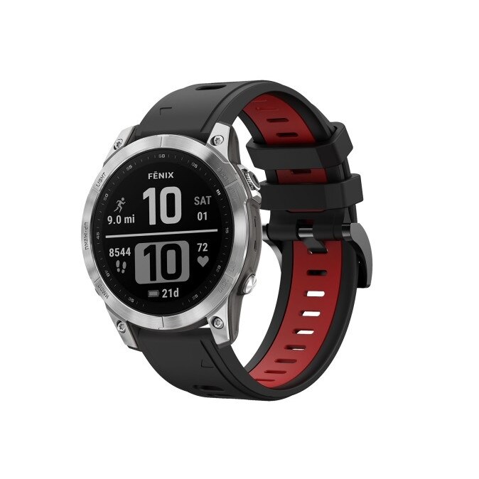 Curea ceas din silicon compatibil Garmin Fenix 7, latime curea 22 mm ...