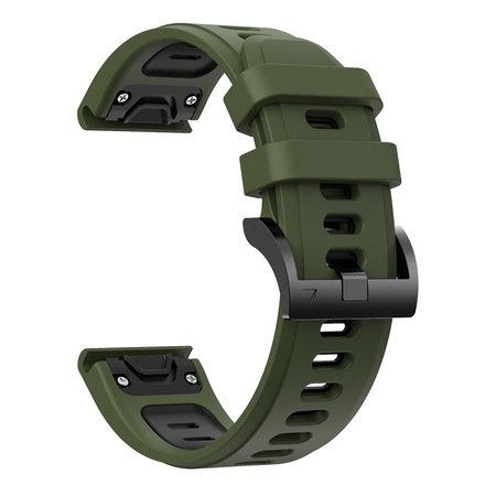 Curea ceas din silicon compatibil Garmin Fenix 7, latime curea 22 mm ...