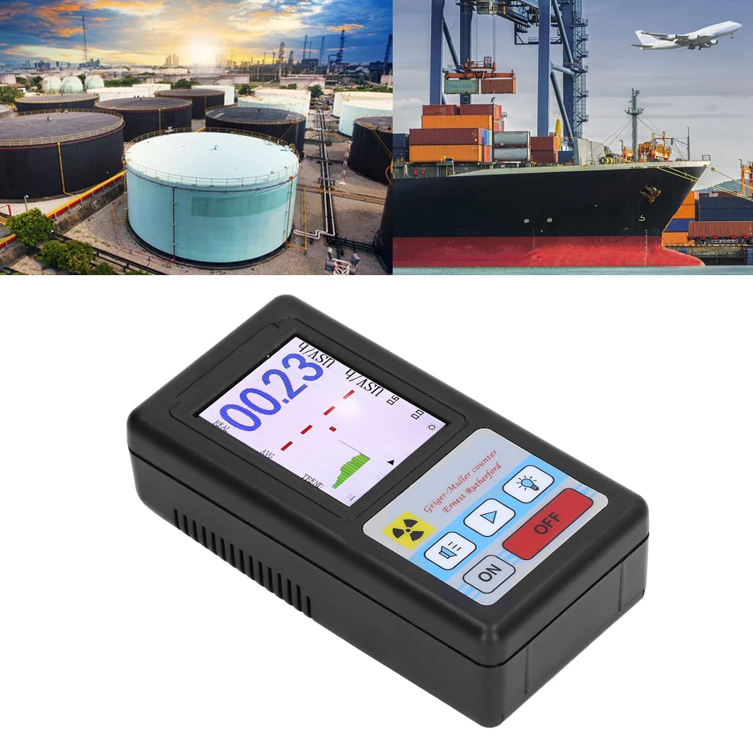 Detector de radiatii, BR-6, 50 mSv, 80 CPM/uSv, ABS, negru - eMAG.ro