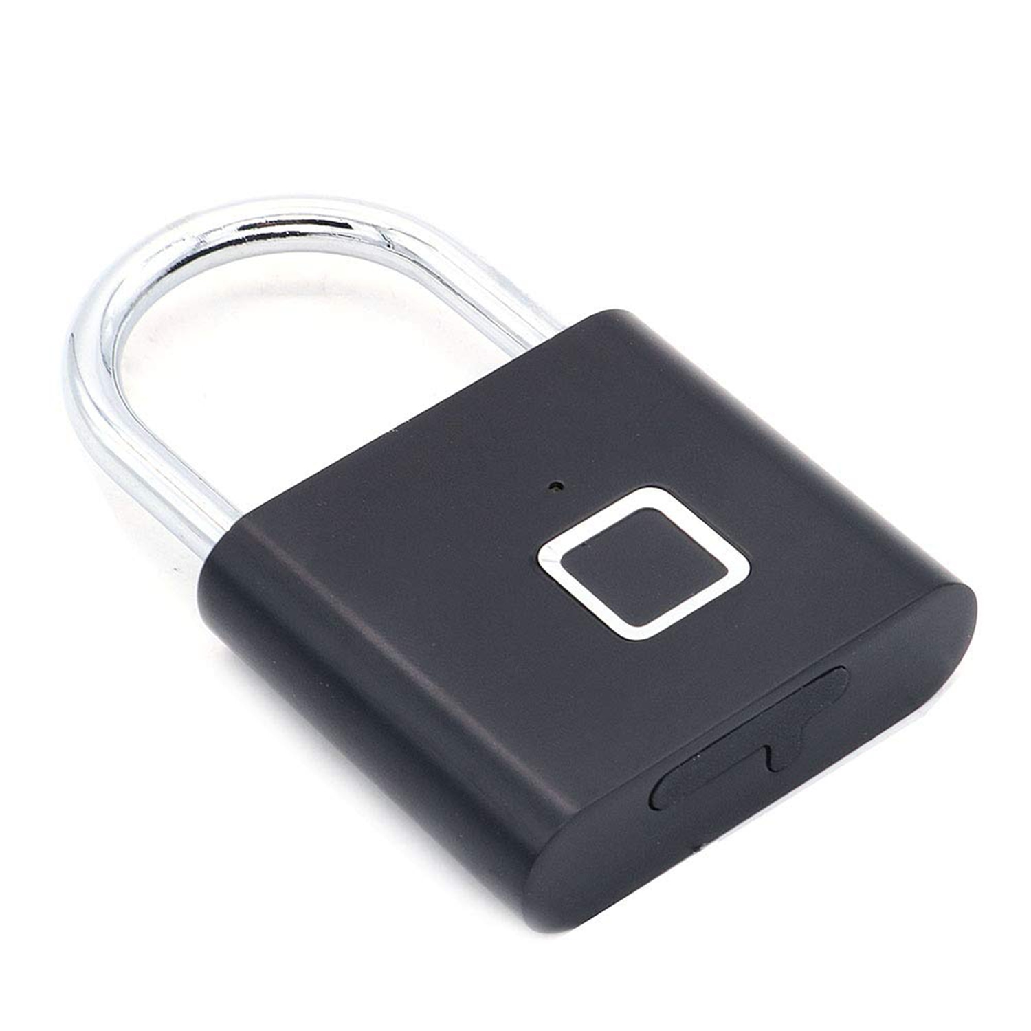 Lacat inteligent cu amprenta digitala, LED, Negru - eMAG.ro