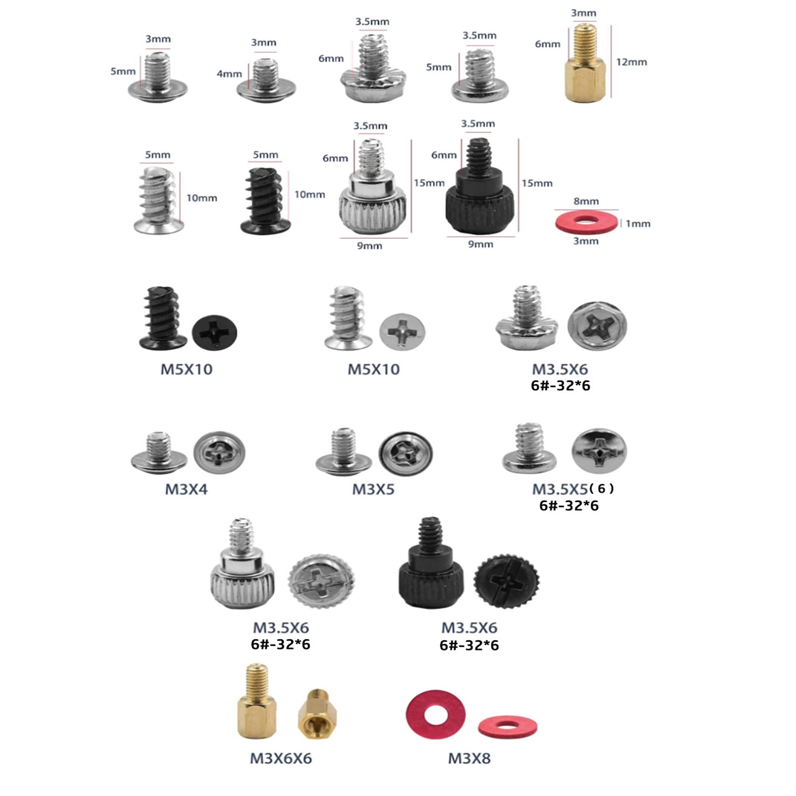 Set 332 suruburi pentru calculatoare, Axroad Mall, Montarea si ...