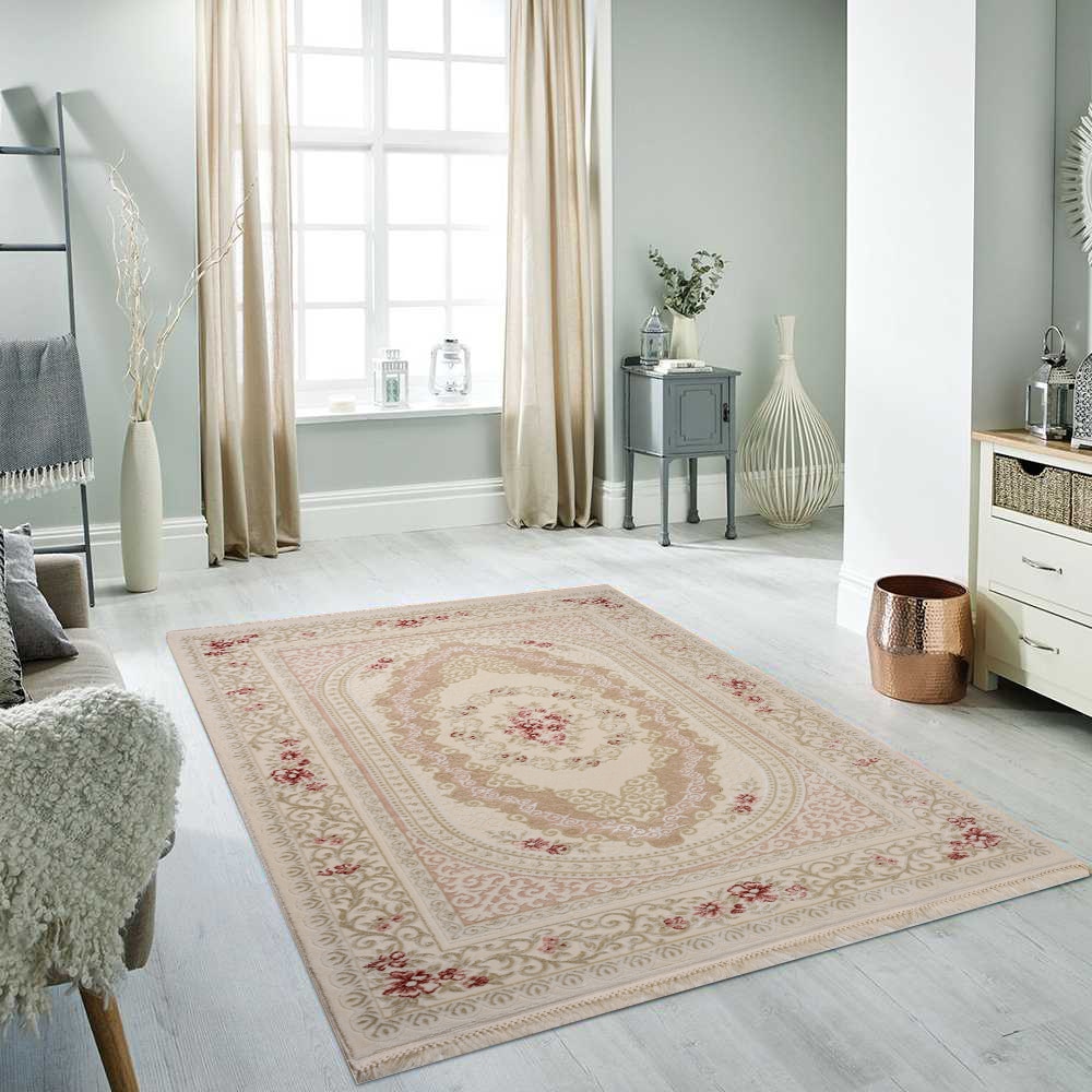 Covor Deluxe Hunkar Roz, 50x80 cm, 3200 g\/mp, Acril - eMAG.ro