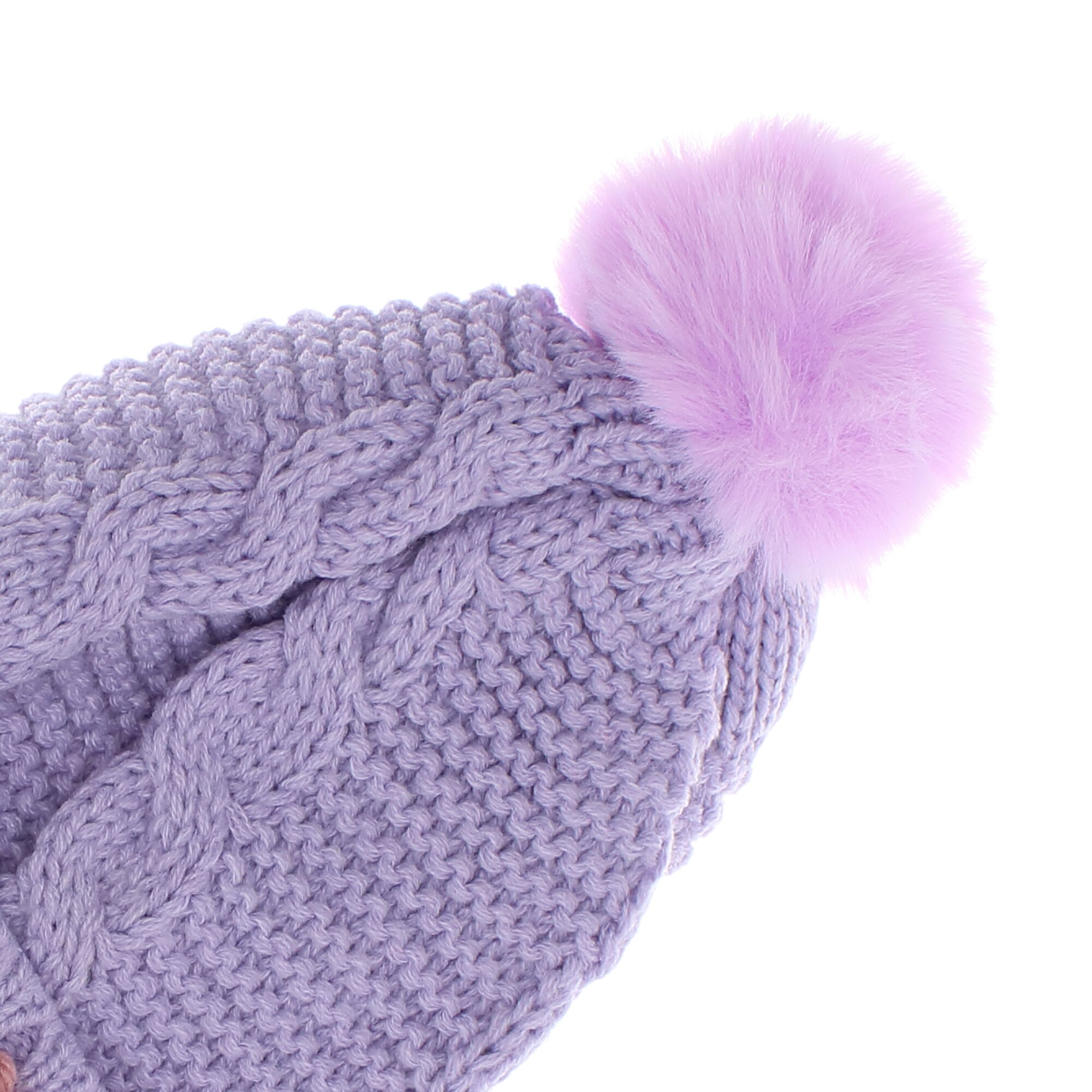 Set caciula si fular, pentru fetite, one size, Buticcochet, 70% viscoza ...