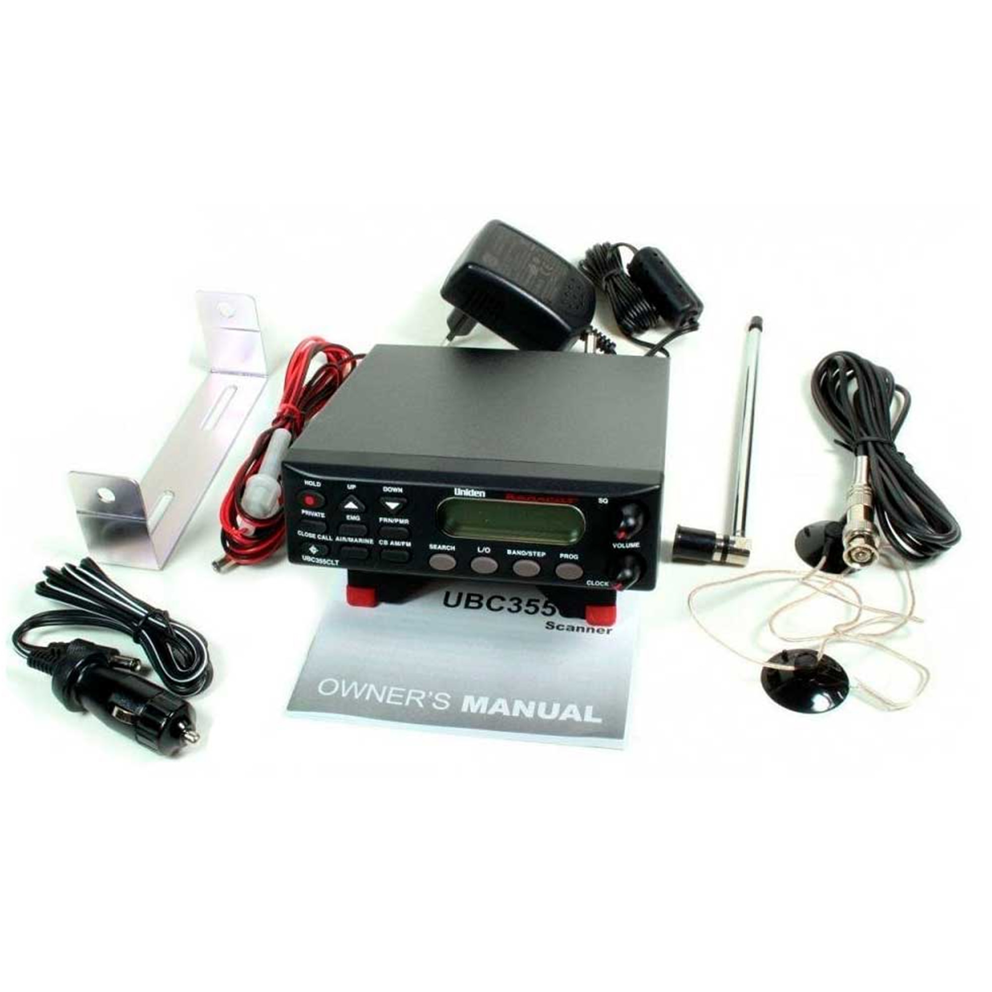 Настолен радио скенер Uniden UBC355CLT, HF, UHF, VHF, AM-FM, 12V, с ...