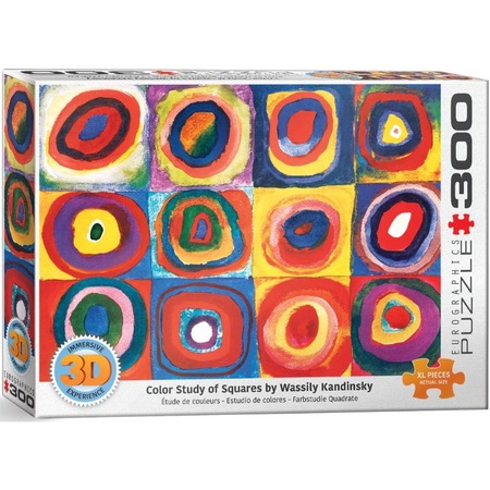 Puzzle 3D Eurographics din 300 de piese - Patrate Colorate Experiment ...