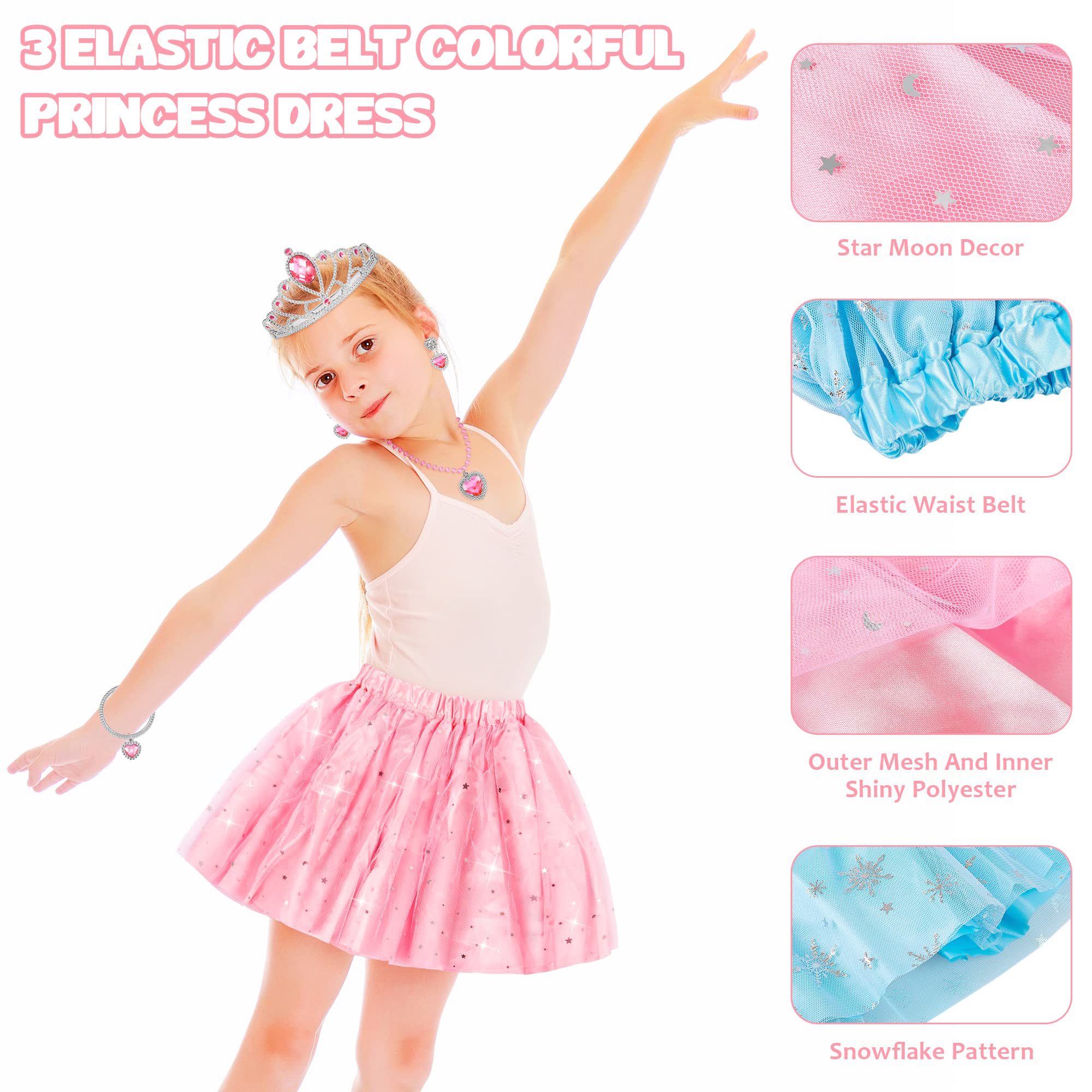 Set Costume de printesa, OVERTANG, +3ani, Multicolor - eMAG.ro