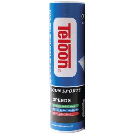 Set 6 fluturasi de badminton, Teloon, Nylon, Alb - eMAG.ro