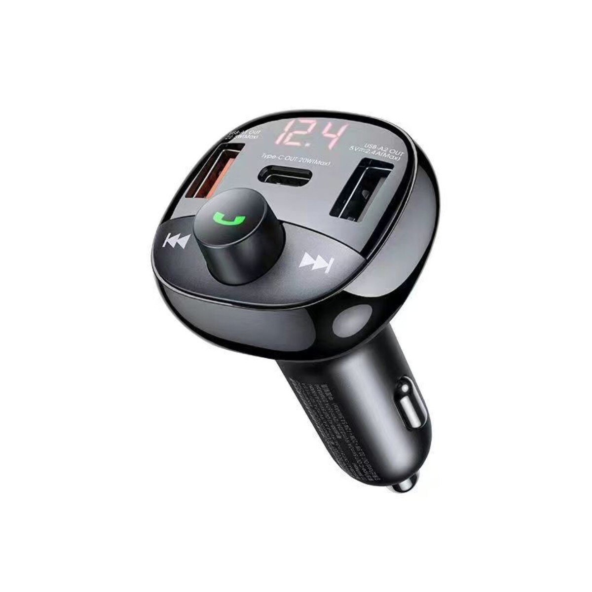 Modulator FM, Bluetooth 5.0, Negru - eMAG.ro