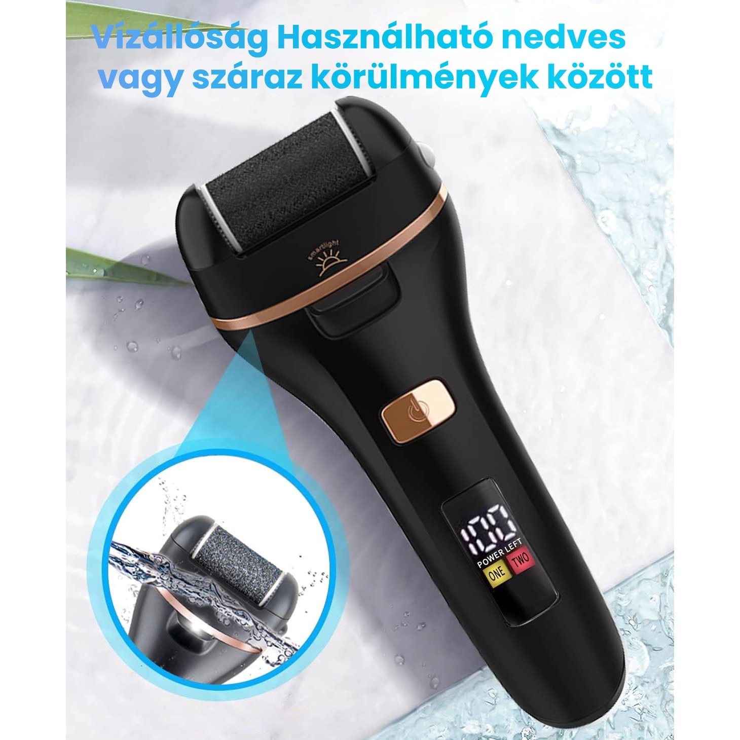 Elektromos talp és sarok reszelő, Messner, bőrkeményedés eltávolítás ...