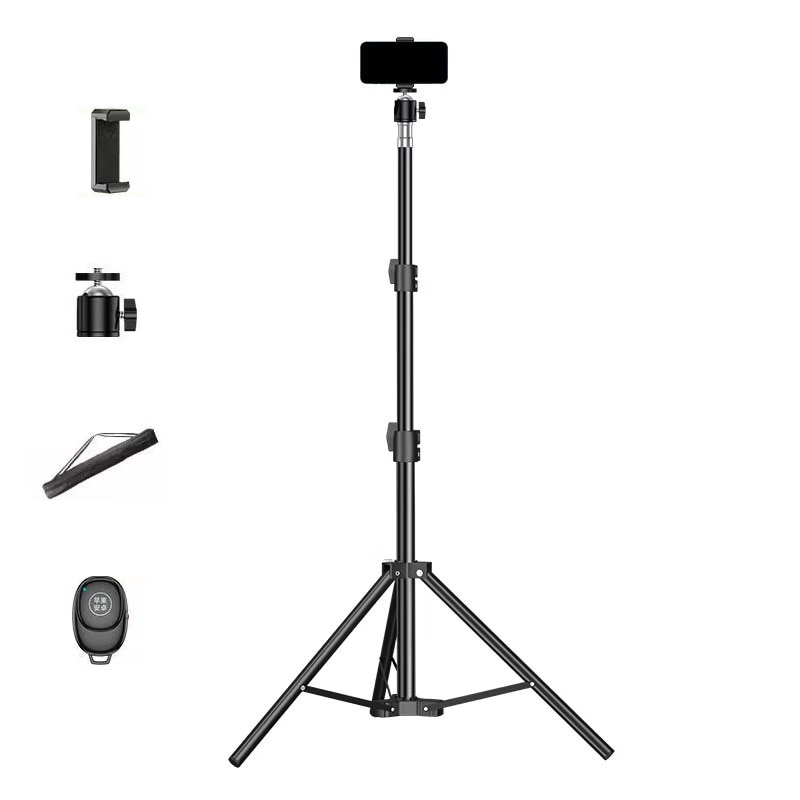 Trepied pentru telefon, Rotativ la 360 °, Telecomanda, 170 cm, Negru ...