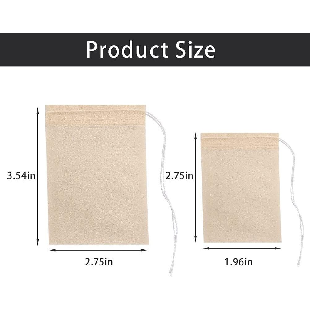 Set de 200 pliculete pentru ceai Paefiu, hartie, bej, 5 x 7 cm / 7 x 9 ...