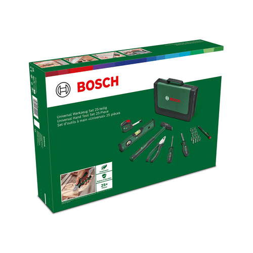 Set 25 scule de mana Bosch Universal 1600A02BY6, cleste patent, o ...