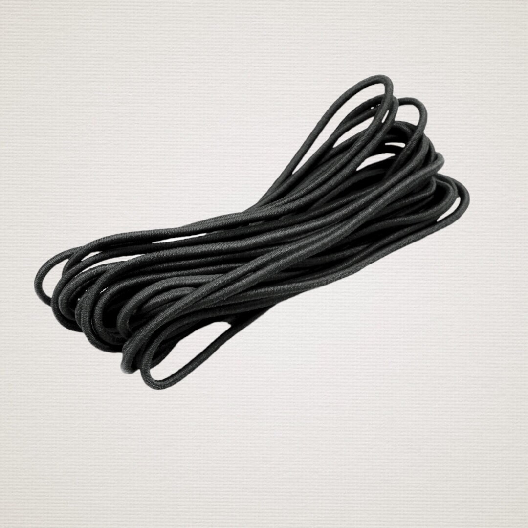 Elastic rotund Crisalida, diametru 2 mm, lungime 3 m, Negru - eMAG.ro