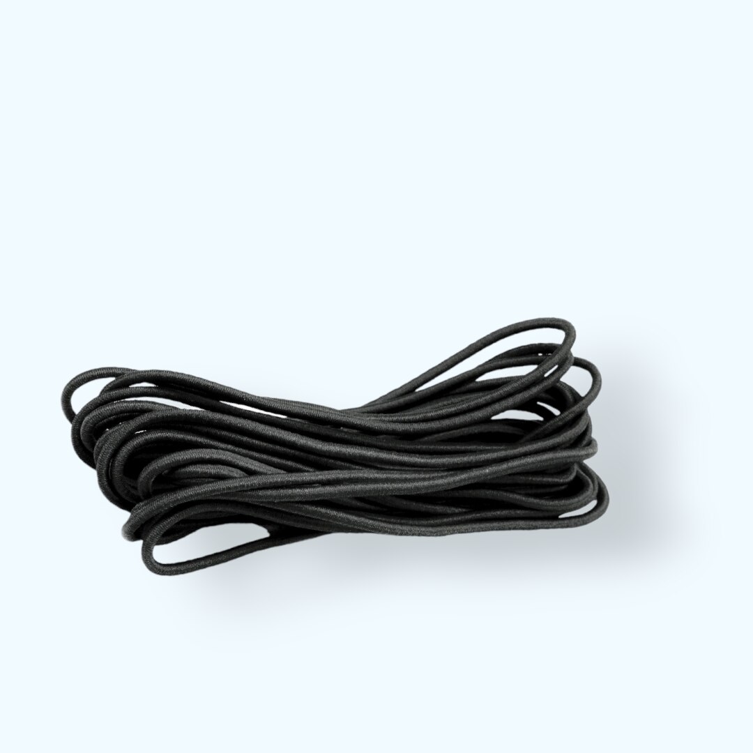 Elastic rotund Crisalida, diametru 2 mm, lungime 3 m, Negru - eMAG.ro