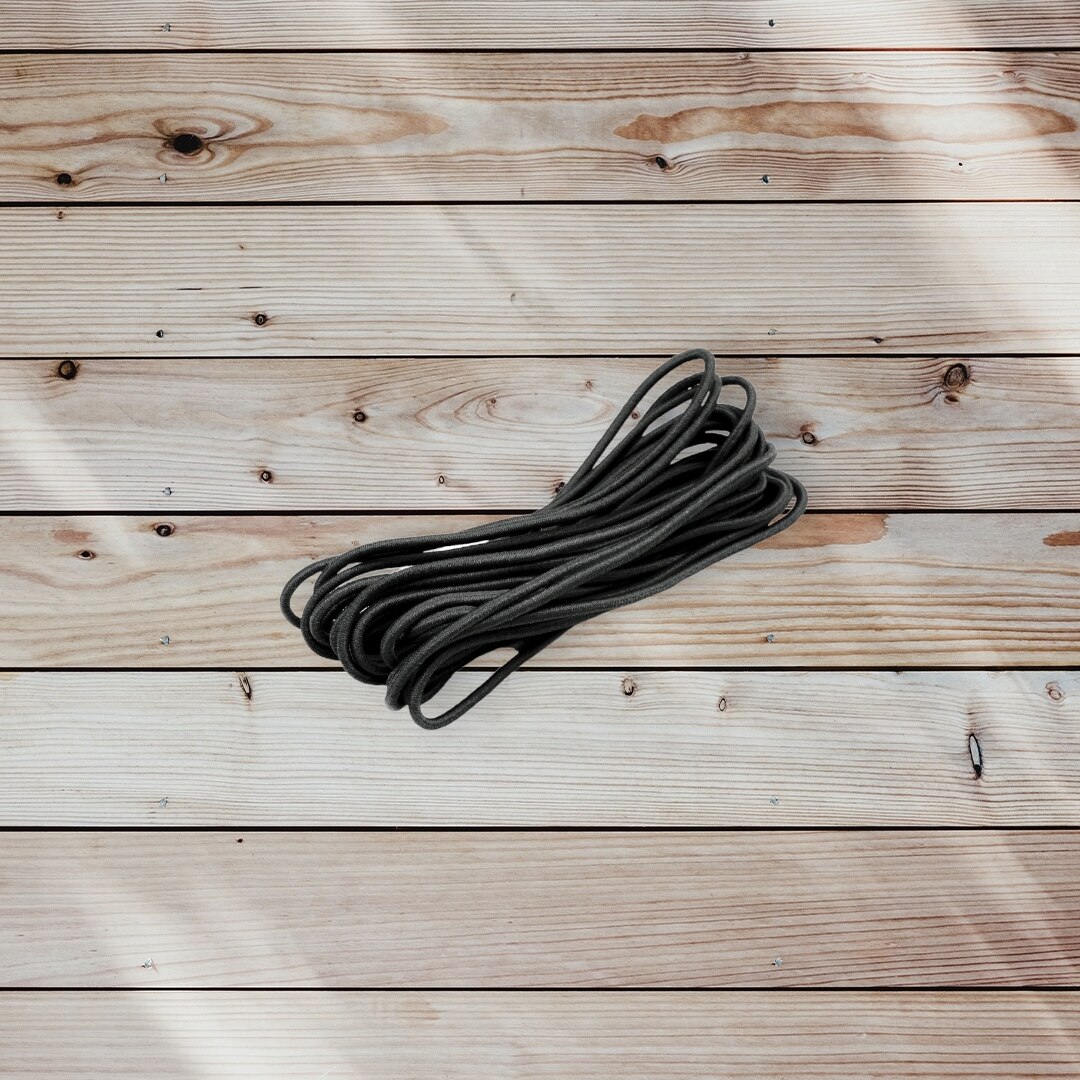 Elastic rotund Crisalida, diametru 2 mm, lungime 3 m, Negru - eMAG.ro