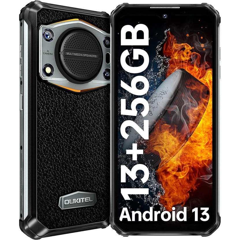 Telefon mobil, OUKITEL, WP22, Ecran tactil FHD+, IPS de 6.58", Android ...