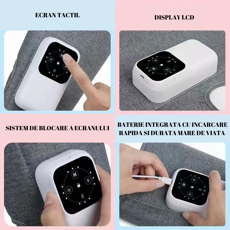 Dispozitiv de masaj picioare, drenaj limfatic, 3 tipuri de masaj, 3 ...