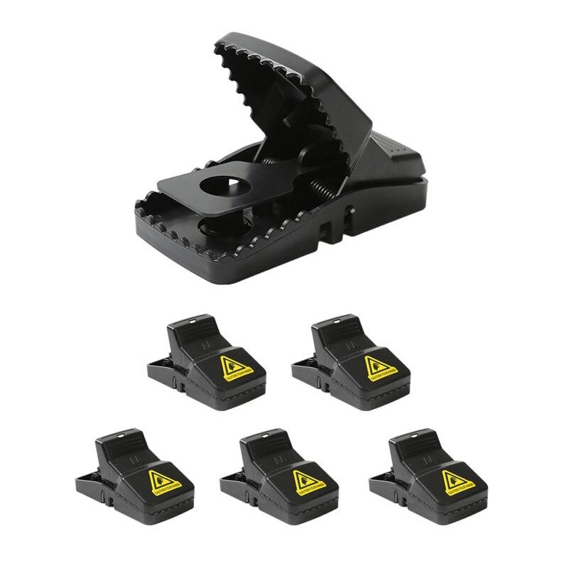 Set 6 capcane de soareci, ABS, Negru - eMAG.ro