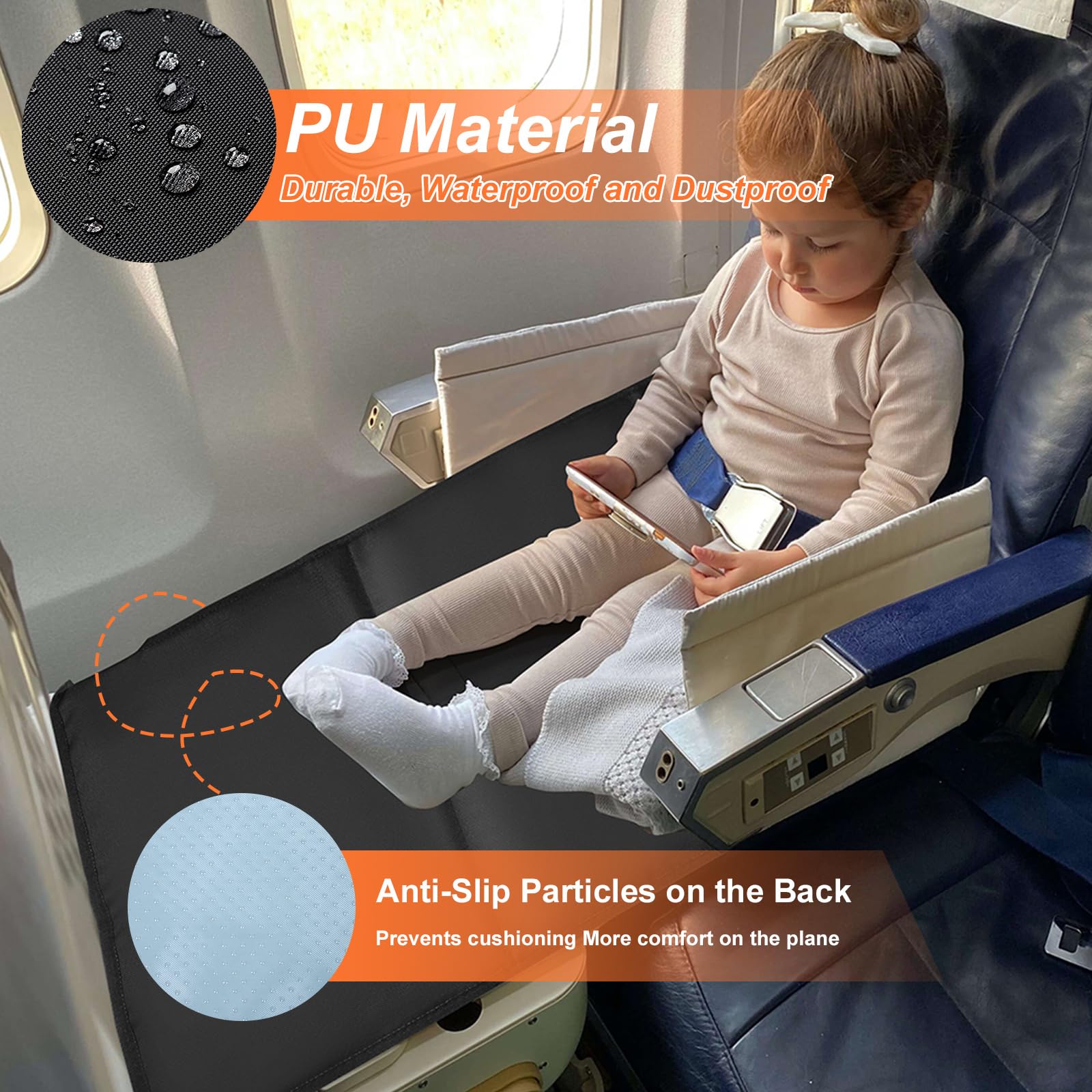 Accesoriu pentru scaun avion, Extensor scaun avion copii, Portabil ...