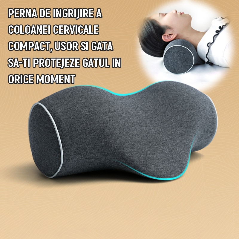 Perna ortopedica cervicala pentru dormit, Portabil, ameliorarea durerii ...