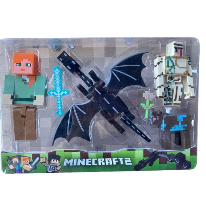 Комплект от 6 фигурки Minecraft, 32 см, 3 години - eMAG.bg