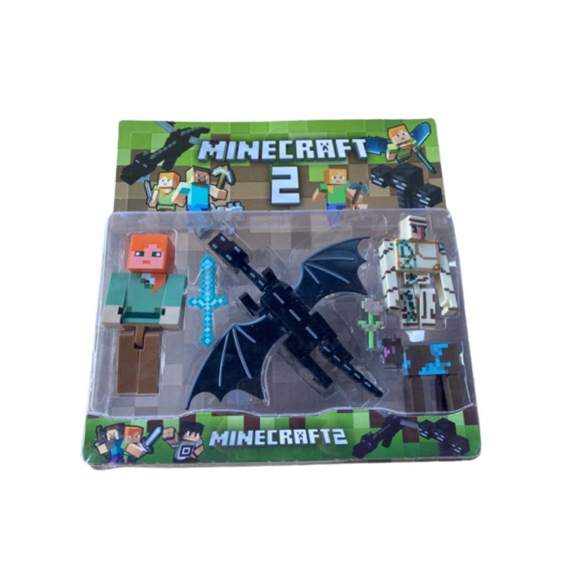 Комплект от 6 фигурки Minecraft, 32 см, 3 години - eMAG.bg