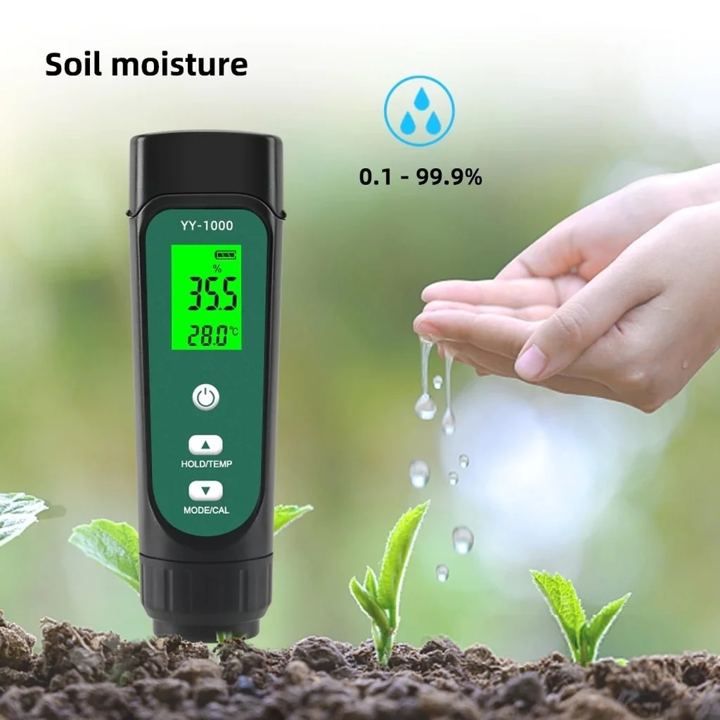 Tester 3 in 1 C-Tech YY1000, umidometru, EC metru, termometru de sol ...