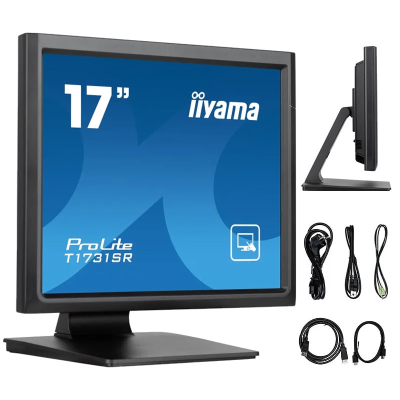 Monitor tactil, Iiyama, 17", HDMI, IP54, Negru - eMAG.ro