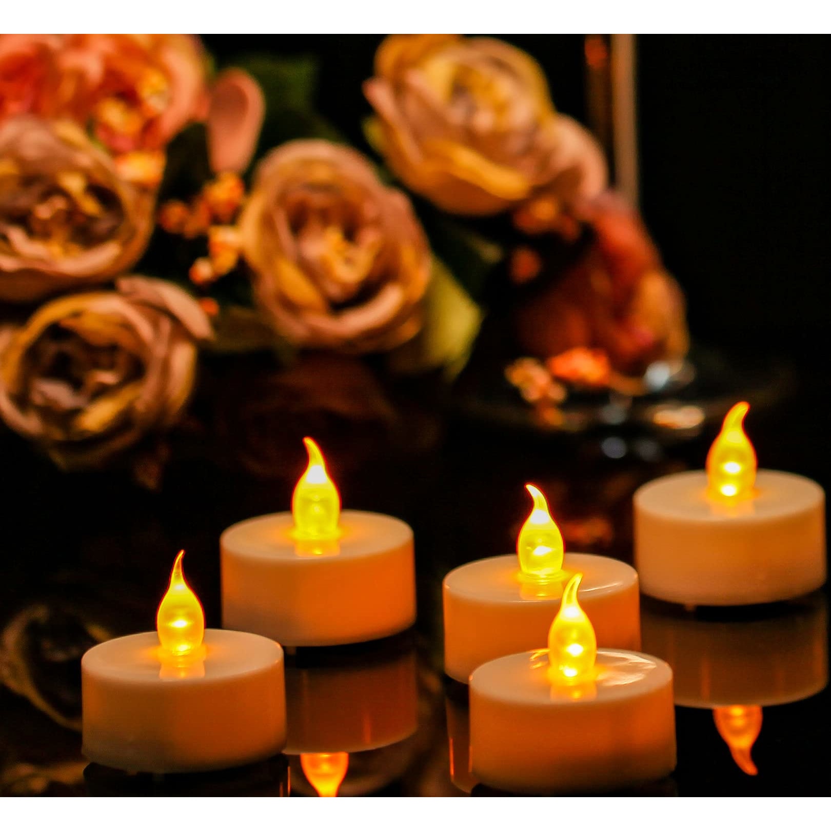 Set 24 lumanari electrice, LED, Alb - eMAG.ro