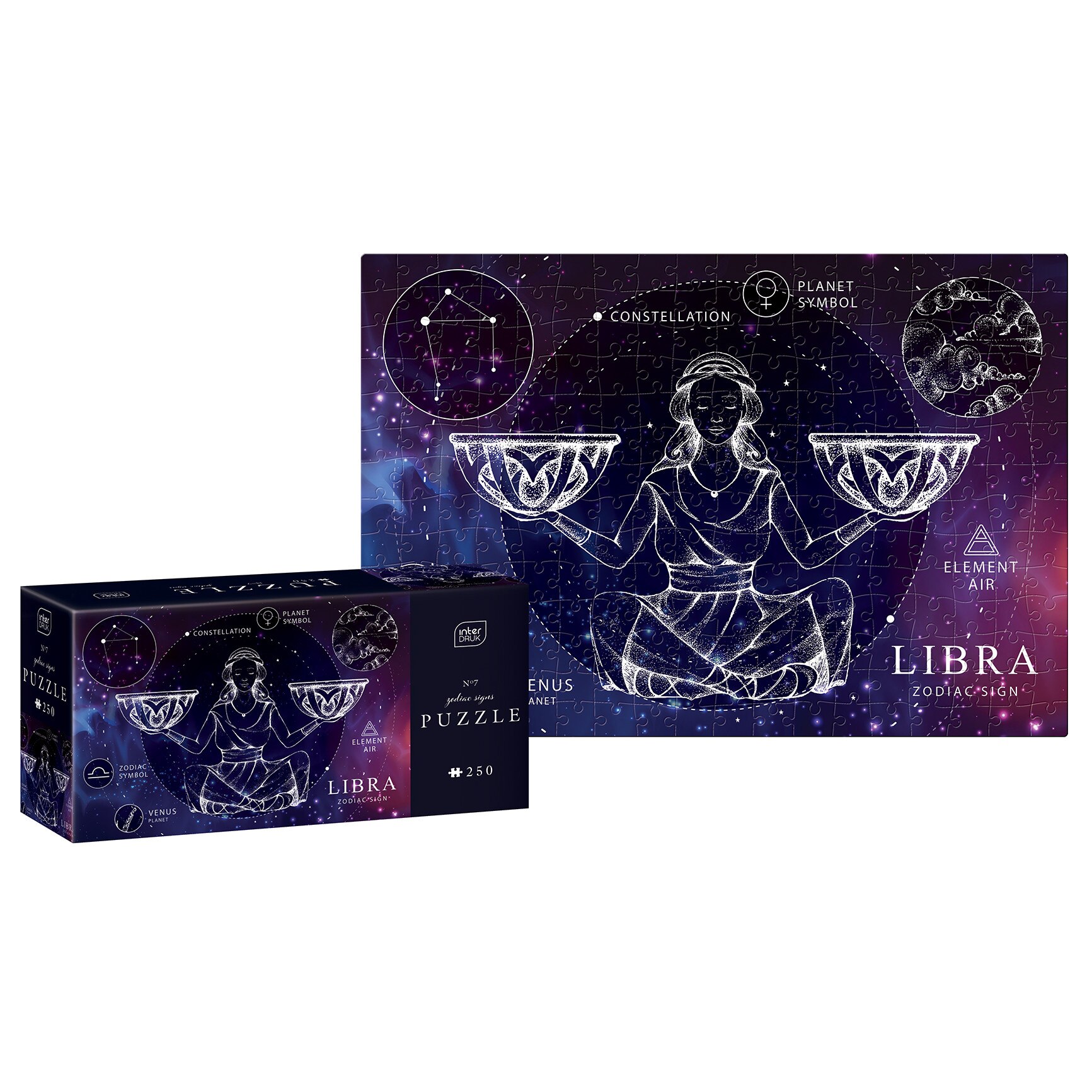 Puzzle Zodiac Signs 7, Balanta, 250 piese, Interdruk - eMAG.ro