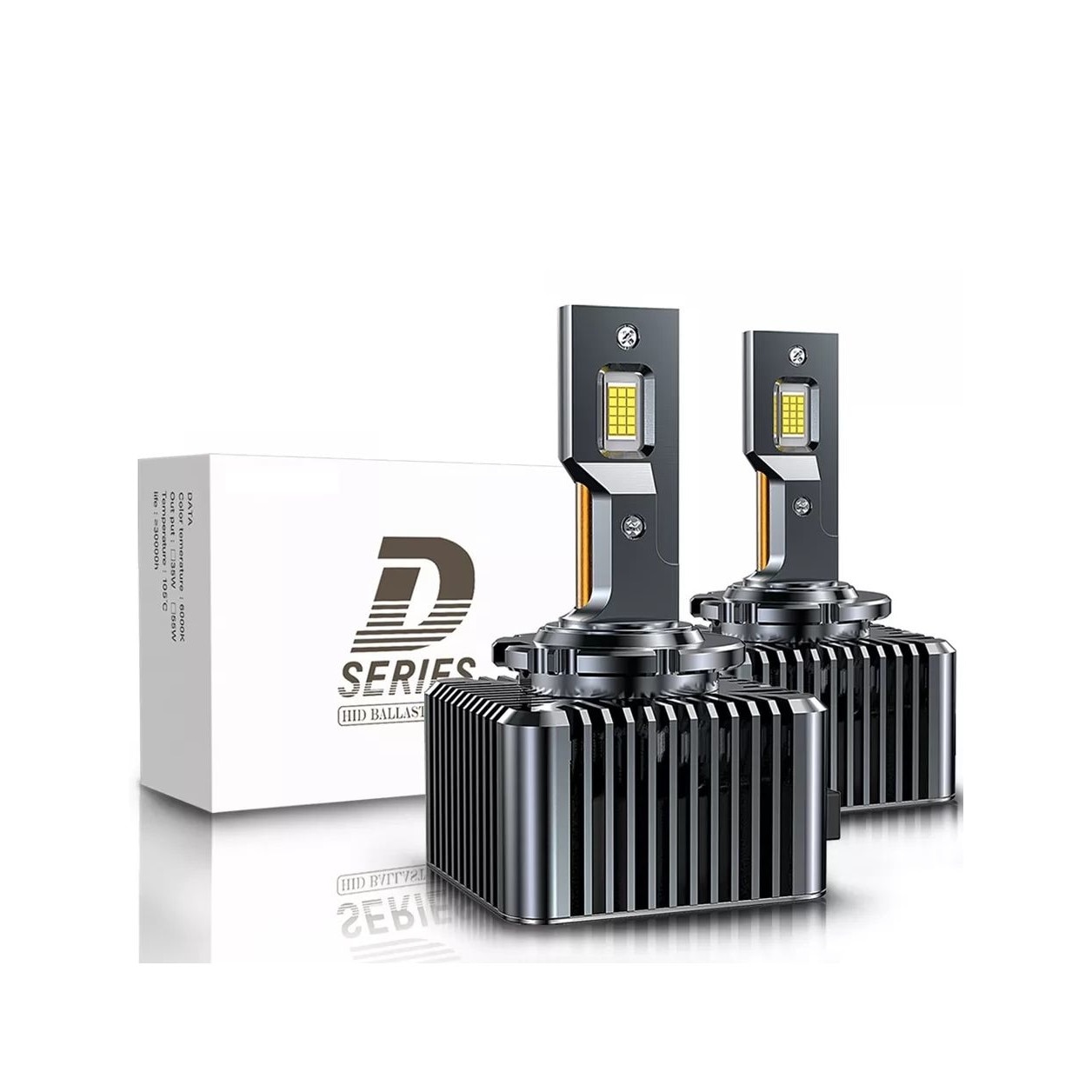 Комплект от 2 LED преобразувателни крушки D-SERIES D3S plug and play ...