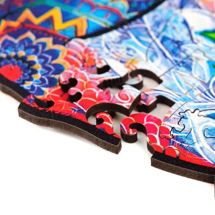 Puzzle din lemn colorat sub forma unui Panda Rila Crafts, Dimensiune A3 ...