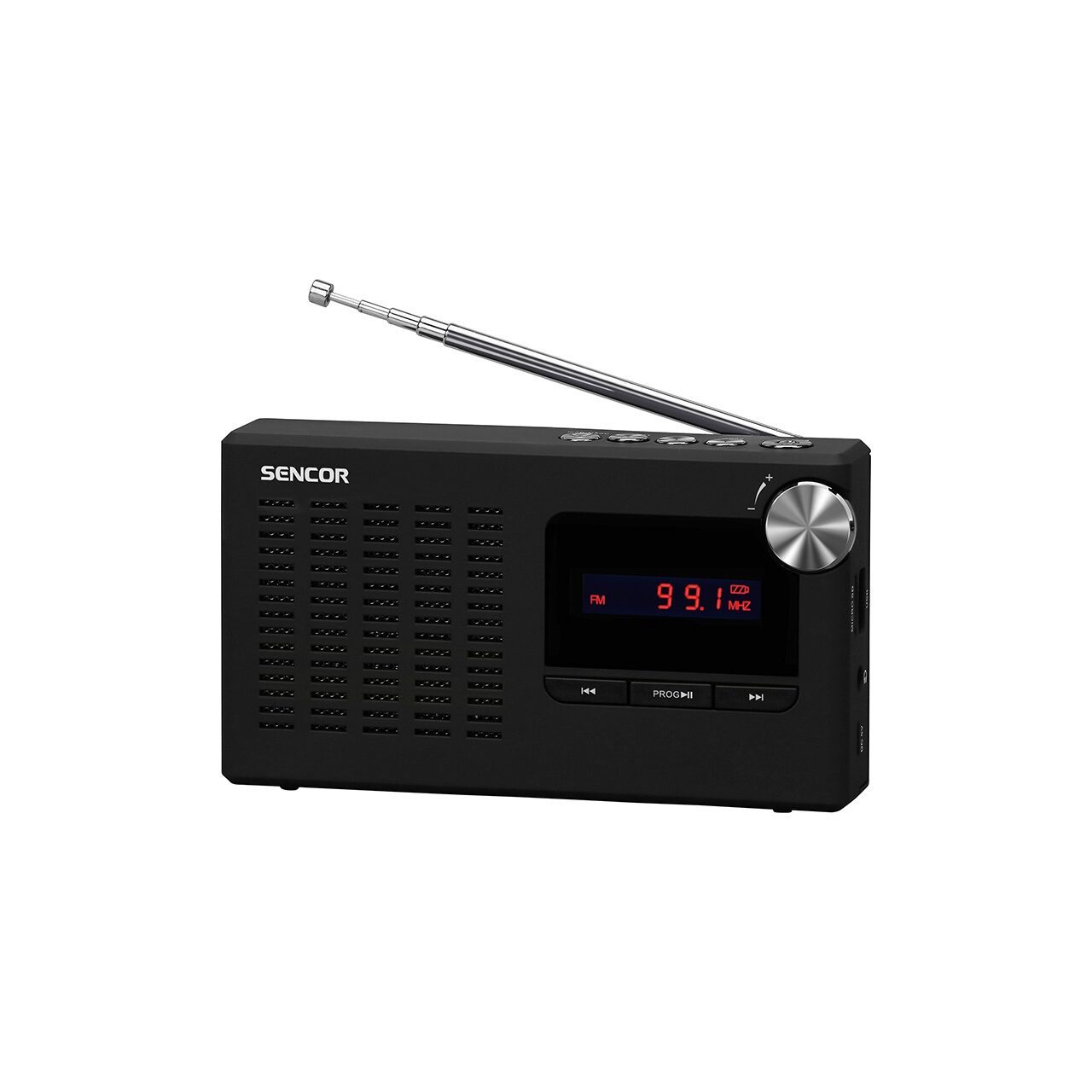 Radio portabil FM, antena telescopica, 1.2W, USB, Intrare audio Jack 3. ...