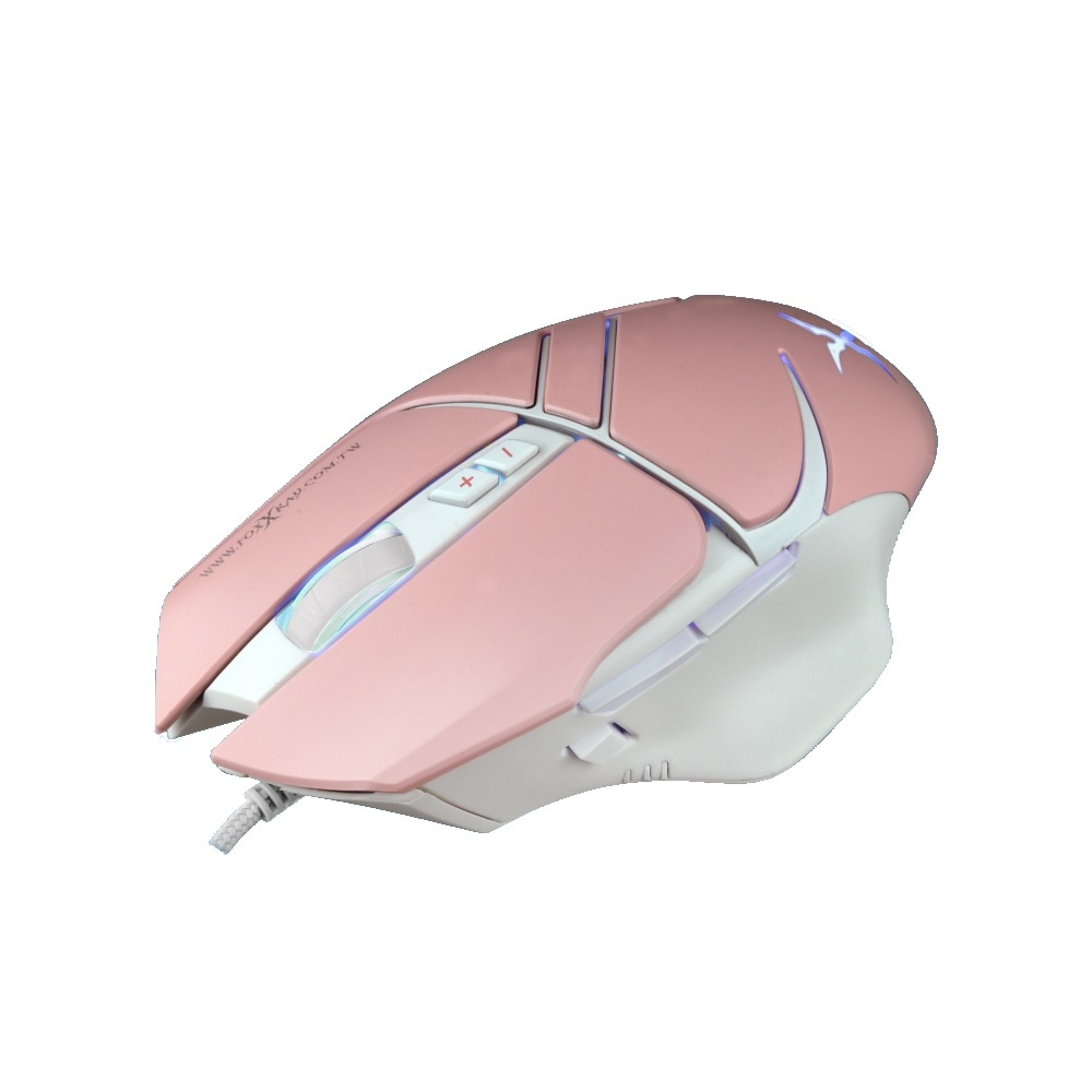 Mouse Gaming FoxXray SM-69 Sena, Roz/Alb - eMAG.ro