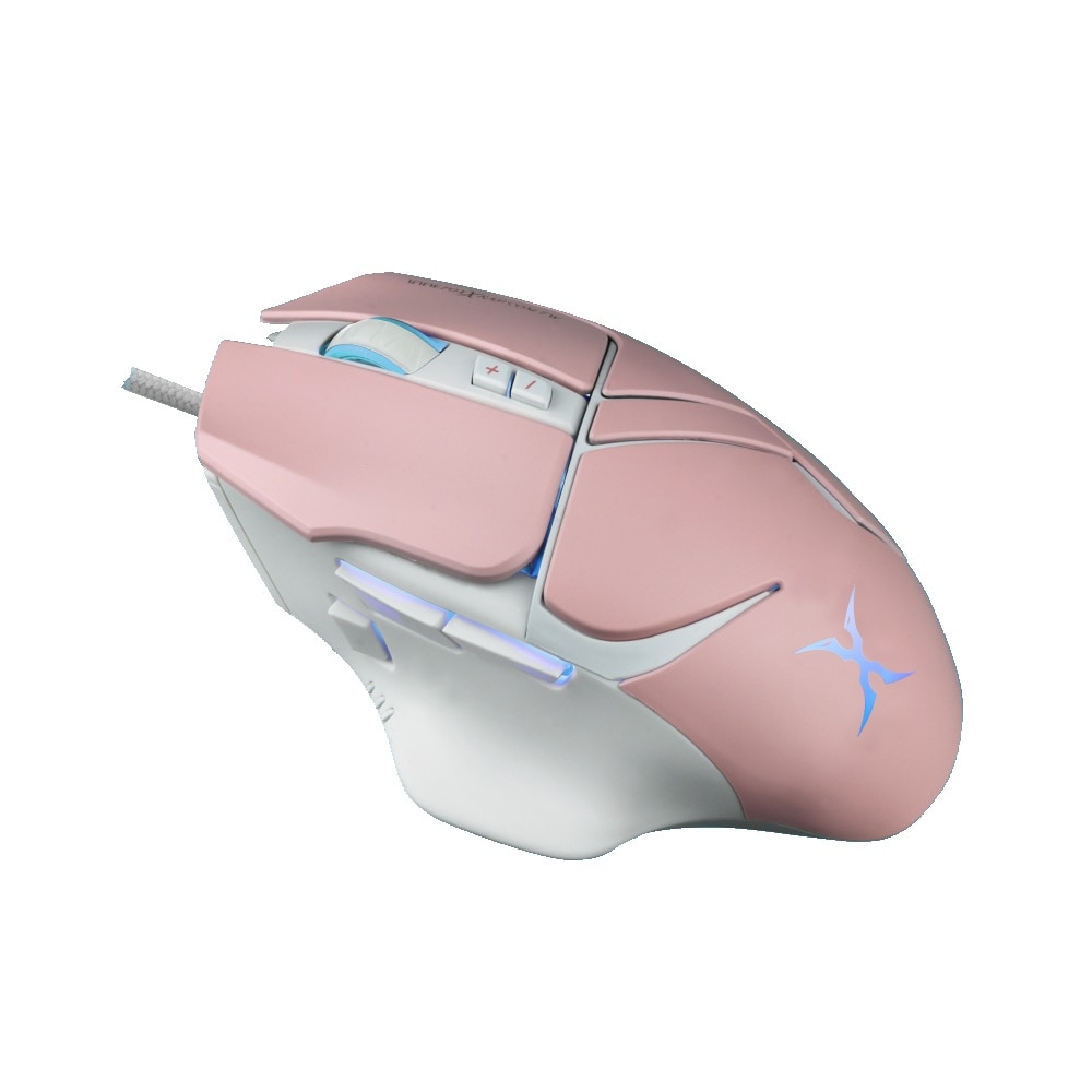 Mouse Gaming FoxXray SM-69 Sena, Roz/Alb - eMAG.ro