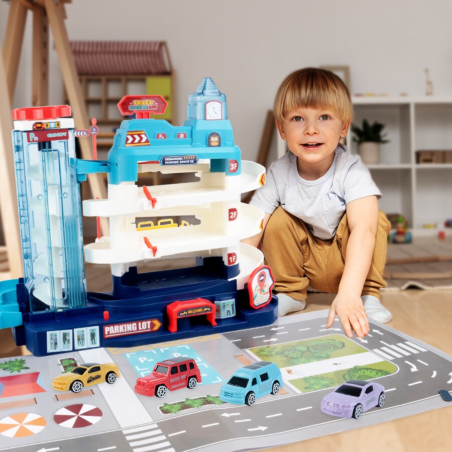 Parc auto cale de rulare garaj alunecare lift electric 4 masini a ...