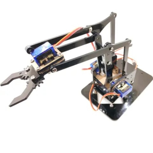 Kit brat robotic cu 4 grade de libertate (4 DOF) cu servomecanisme SG90 ...