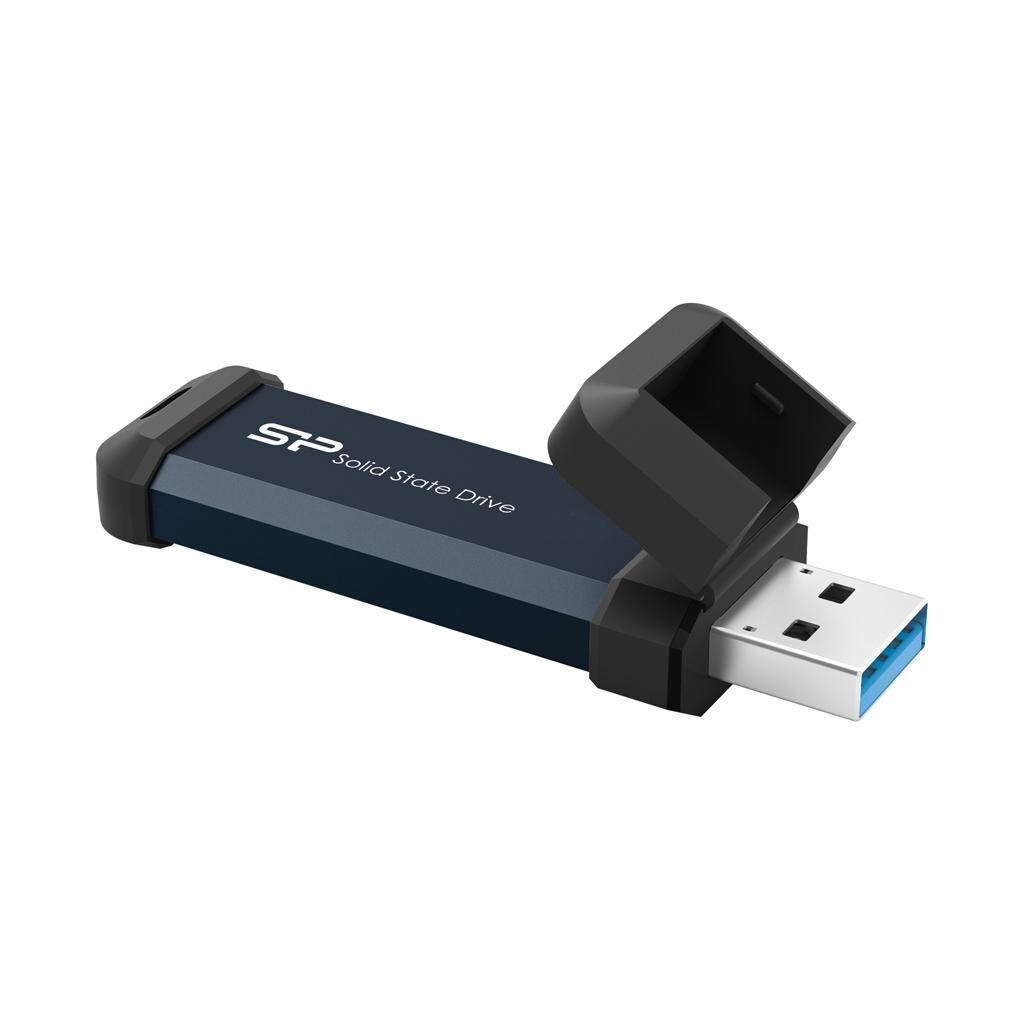 Външен SSD Silicon Power MS60 Blue 500GB, USB-A 3.2 Gen2 EoL - eMAG.bg