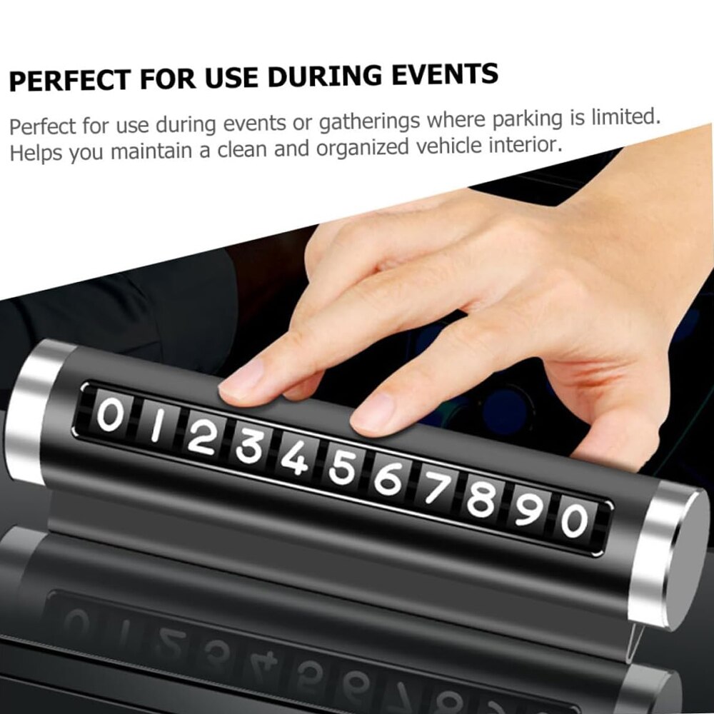 Suport premium numar telefon mobil auto pentru parcare temporara ...