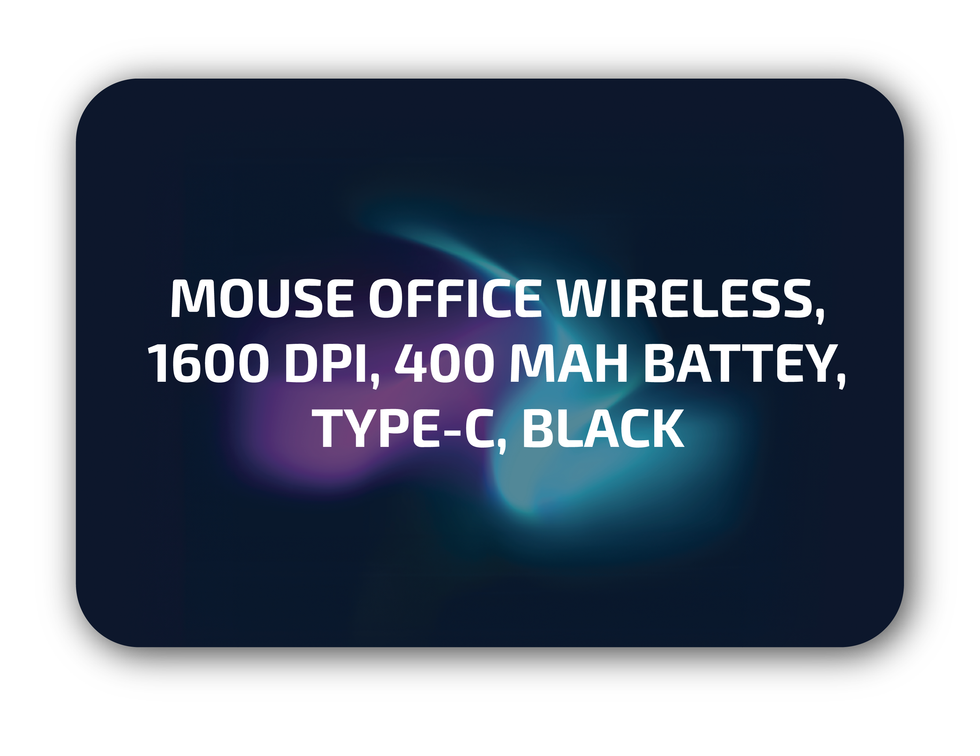Mouse office A+ wireless, 1600 dpi, 400 mAh battey, type-C, black - eMAG.ro