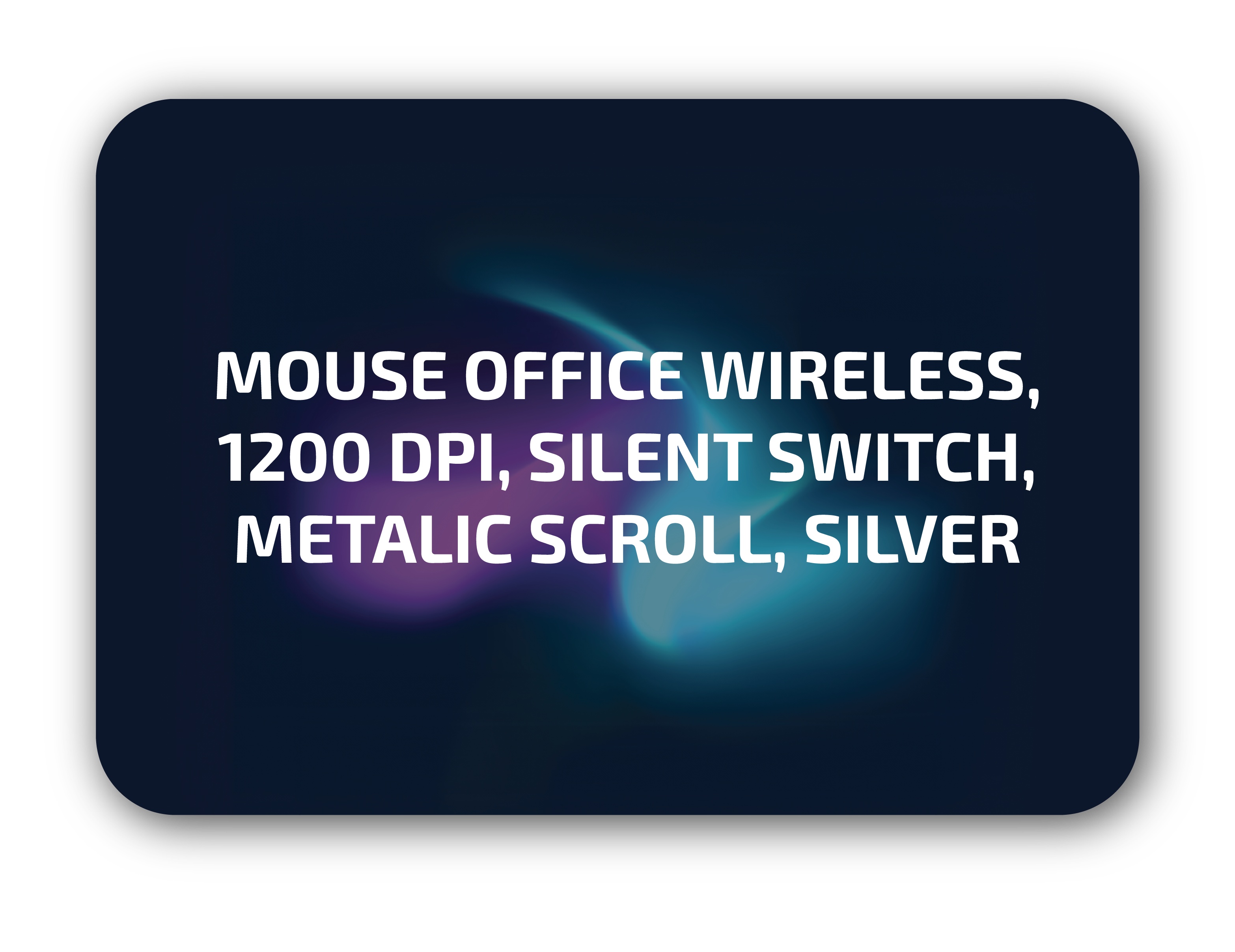 Mouse office A+ wireless, 1200 dpi, silent switch, metalic scroll ...